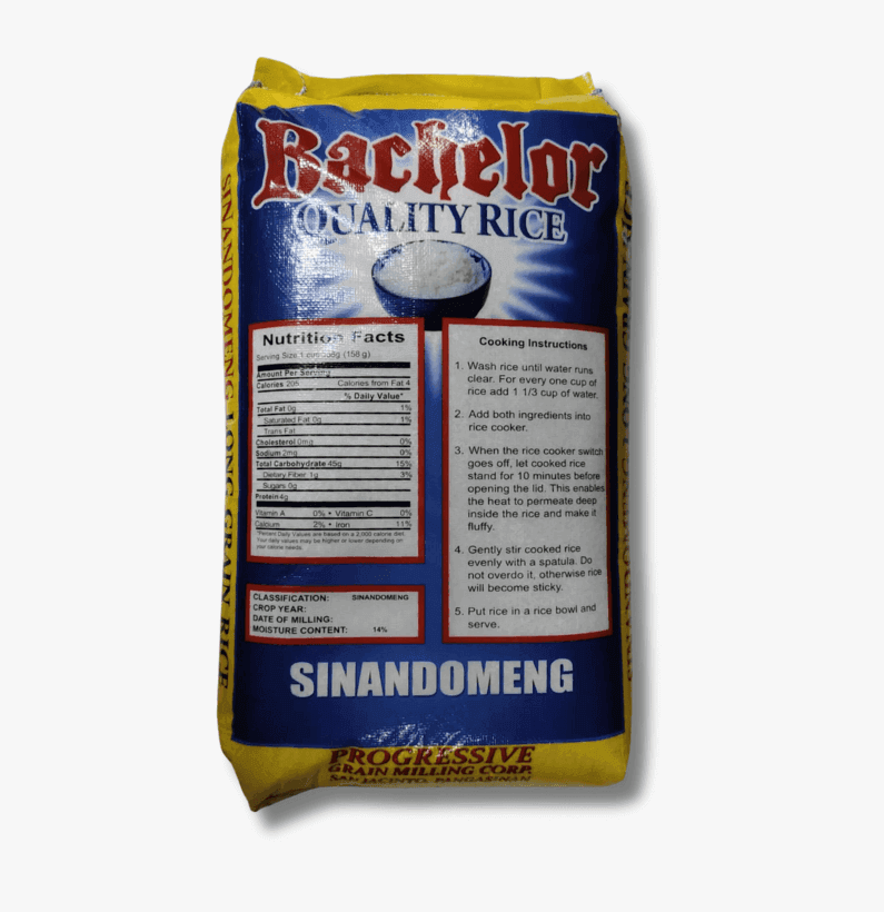 Bachelor Quality Rice Sinandomeng